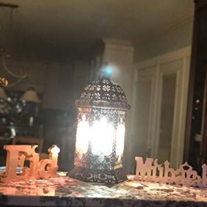 Ramadan Eid Mubarak Moon Star Desktop Shelf Table top Decoration for Home Office Classic Decor Products (Ramadan + Eid + Mubarak)