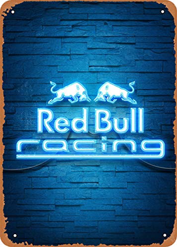 Dreyooy Formula 1 Red Bull Racing Wall Art 12"x 8" Metal Tin Retro Vintage Sign