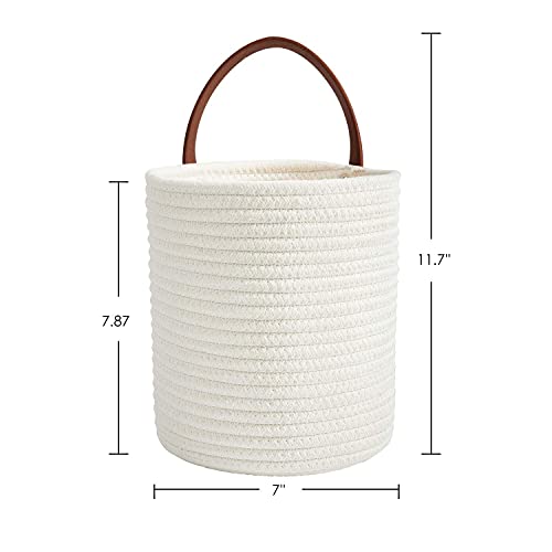 Goodpick Hanging Rope Basket Boho Wall Decor Set (Set of 2)