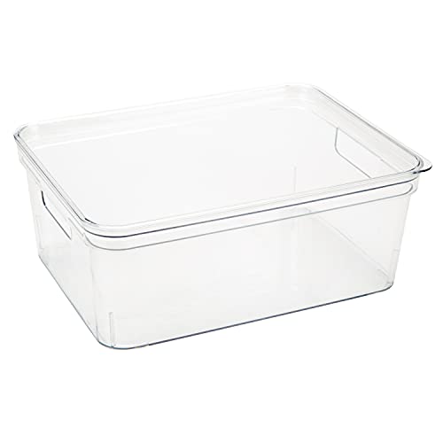 Simplify Medium, Super Clear Lidded Storage Bin