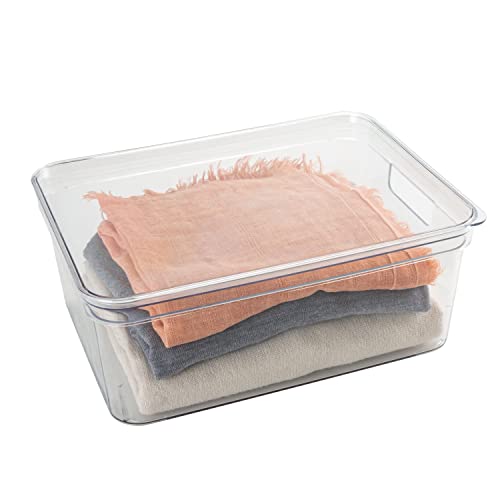 Simplify Medium, Super Clear Lidded Storage Bin