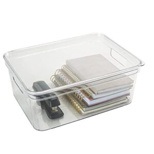 Simplify Medium, Super Clear Lidded Storage Bin