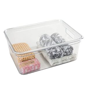 Simplify Medium, Super Clear Lidded Storage Bin