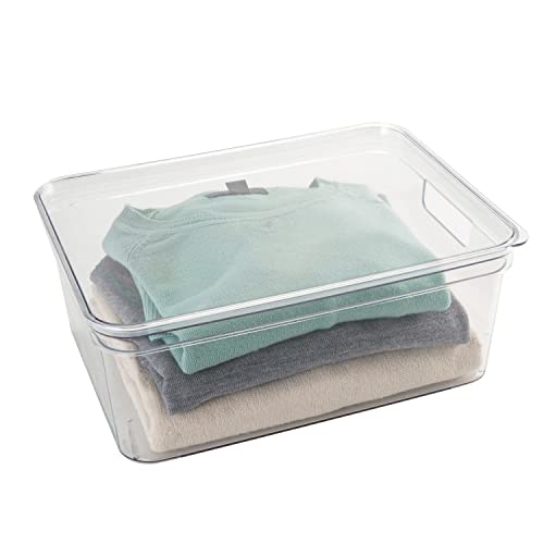 Simplify Medium, Super Clear Lidded Storage Bin