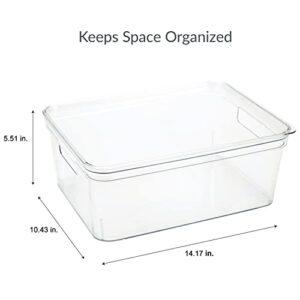 Simplify Medium, Super Clear Lidded Storage Bin