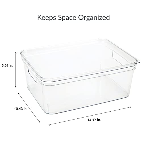 Simplify Medium, Super Clear Lidded Storage Bin