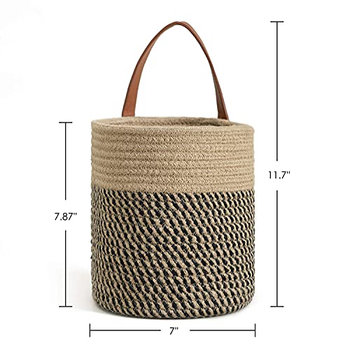 Goodpick Woven Hanging Rope Basket Set (Set of 2)