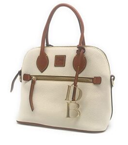 pebble grain domed satchel