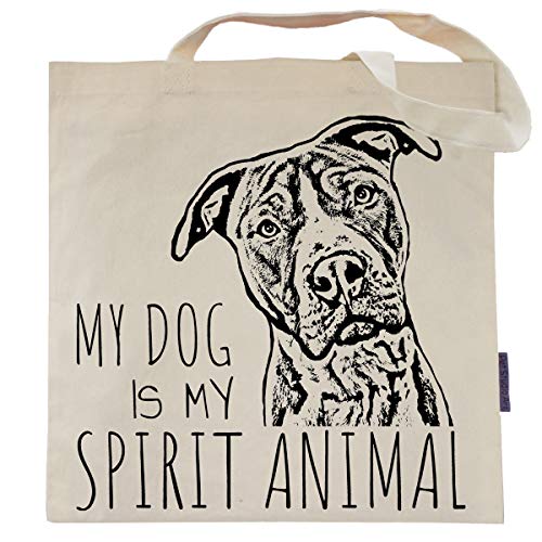 My Dog is My Spirit Animal Tote Bag by Pet Studio Art