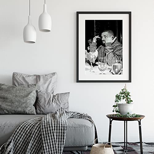 SHUSHI Black and White Creativity Aesthetic Poster for Living Room Bedroom Home Decoration Unframed-12x18inch(30x45cm),Unframe-style