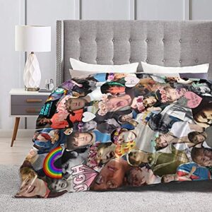 Blanket Bo Burnham Soft Warm Fluffy Lightweight Blanket for Throws Blankets All Season for Bedroom Living Room (80"x60")