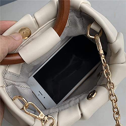 Zlybola Small Shoulder Bag for Women,Clutch Purse Handbag and Cloud Dumpling Bag,Cross body Bags,Trendy Ruched Shoulder Handbags