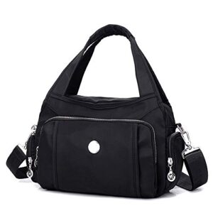 mintegra crossbody bag for women waterproof handbag multi-pocket nylon travel shoulder purse