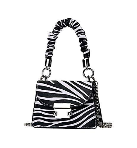 PURFANREE Women Zebra Print Shoulder Bag Small Clutch Evening Purse Crossbody Handbag Satchel Bag Mini Purse