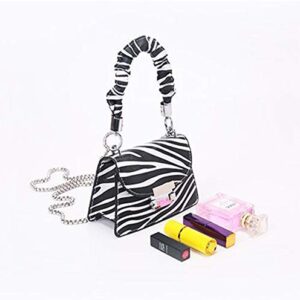 PURFANREE Women Zebra Print Shoulder Bag Small Clutch Evening Purse Crossbody Handbag Satchel Bag Mini Purse