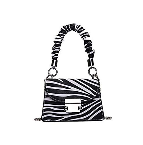 PURFANREE Women Zebra Print Shoulder Bag Small Clutch Evening Purse Crossbody Handbag Satchel Bag Mini Purse