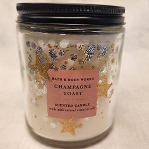 White Barn Bath & Body Works Single Wick Scented Candle Champagne Toast (Champagne Toast) Packaging Varies