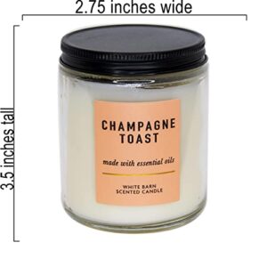 White Barn Bath & Body Works Single Wick Scented Candle Champagne Toast (Champagne Toast) Packaging Varies