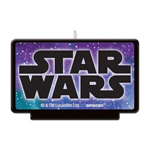 star wars birthday candle – 4 1/2″ – black – 1 pc