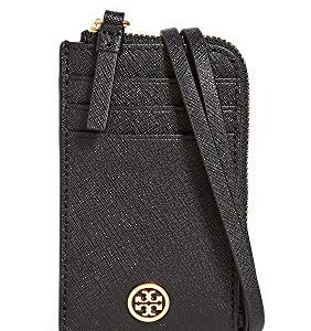 Tory Burch Women's Robinson Lanyard, Black, One Size