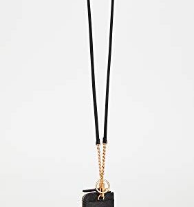 Tory Burch Women's Robinson Lanyard, Black, One Size