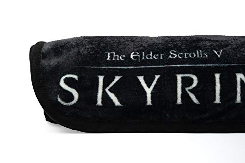 JUST FUNKY The Elder Scrolls Skyrim Video Game Fleece Throw Blanket | Skyrim Soft Blankets and Throws | Official The Elder Scrolls Skyrim Throw Blankets | Measures 60 x 45 Inches