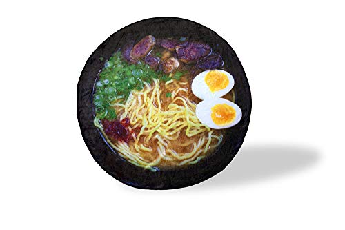 Ramen Bowl Fleece Throw Blanket | Large Soft Throw Blanket | Ramen Bowl Fleece Blankets And Throws And Throws | Officially Licensed Ramen Noodle Throw Blankets | Measures 60 Inches In Diameter