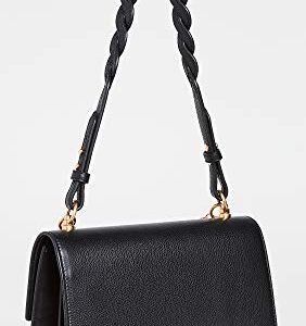 Tory Burch Women's Miller Metal Convertible Shoulder Bag, Black, One Size