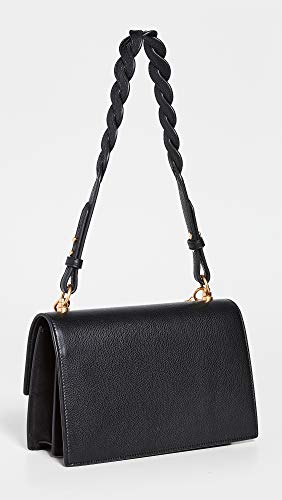 Tory Burch Women's Miller Metal Convertible Shoulder Bag, Black, One Size