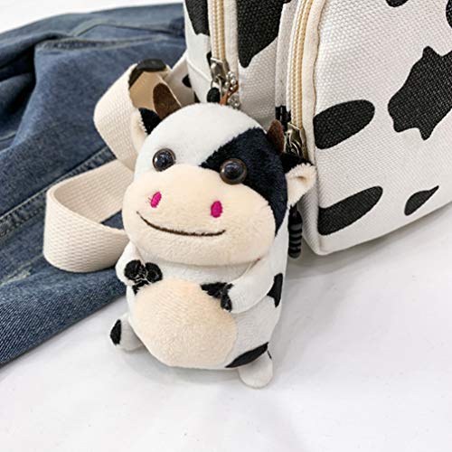 VALICLUD Hiking Backpack Small Crossbody Bag Mini Sling Backpack Small Cow Print Purse Canvas Cartoon Sling Bag Cell Phone Purse Cute Small Backpacks