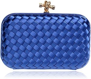 zhangwj women evening clutch bag womens evening clutch bag designer evening handbag hand bag, lady party wedding clutch purse (color : dark blue)