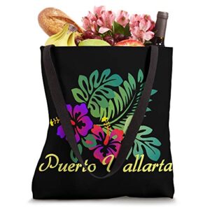 Puerto Vallarta Beach Tropical Flower Surf Vacay Tote Bag