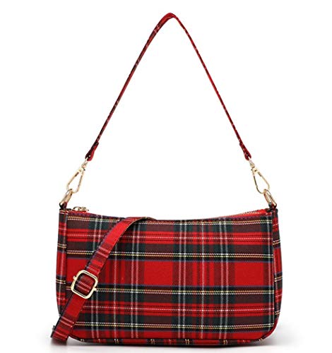 Ro Rox Sheena Tartan Check Punk 90's Crossbody Purse Handbag