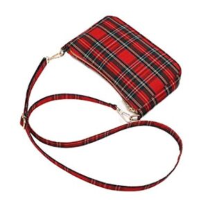 Ro Rox Sheena Tartan Check Punk 90's Crossbody Purse Handbag