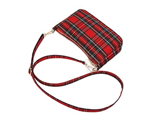 Ro Rox Sheena Tartan Check Punk 90's Crossbody Purse Handbag