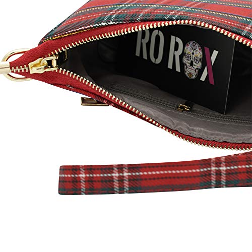 Ro Rox Sheena Tartan Check Punk 90's Crossbody Purse Handbag