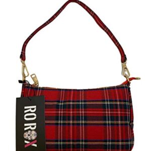 Ro Rox Sheena Tartan Check Punk 90's Crossbody Purse Handbag