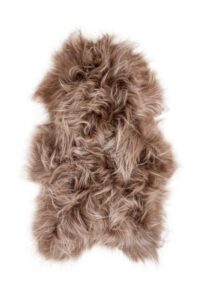 premium, hypoallergenic, natural long hair (taupe) icelandic sheepskin fur area rug – perfect as an area rug, fur throw, chair cover, home decoration, and carpet…