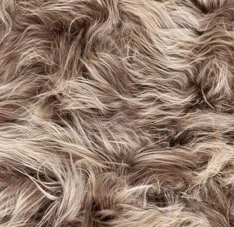 Premium, Hypoallergenic, Natural Long Hair (Taupe) Icelandic Sheepskin Fur Area Rug - Perfect as an Area Rug, Fur Throw, Chair Cover, Home Decoration, and Carpet…