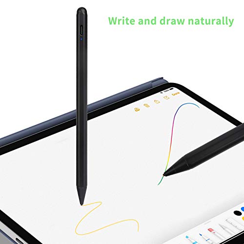 V60 ThinQ Stylus Pen, Active Stylus Electronic Pen Compatible with V60 ThinQ,Capacitive Digital Pencil Good for Sketching and Note-Taking Pens with Type-C Rechargeable, Black