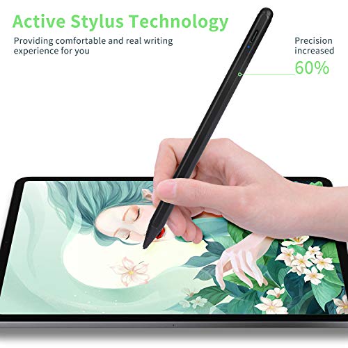 V60 ThinQ Stylus Pen, Active Stylus Electronic Pen Compatible with V60 ThinQ,Capacitive Digital Pencil Good for Sketching and Note-Taking Pens with Type-C Rechargeable, Black