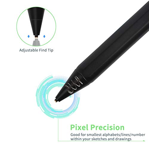 V60 ThinQ Stylus Pen, Active Stylus Electronic Pen Compatible with V60 ThinQ,Capacitive Digital Pencil Good for Sketching and Note-Taking Pens with Type-C Rechargeable, Black