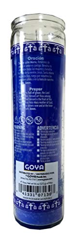 Staci19 Miraculous Mother (Virgen de la Milagrosa) Blue Devotional Candle