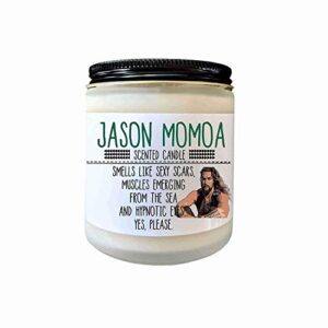 jason momoa scented candle gift for her fan gift pop culture candle celebrity candle candle gift celebrity merch