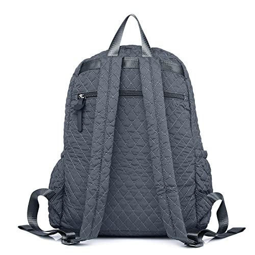 Hsitandy Quilted Backpack Purse for Women Waterproof 13 Inch Girls Lightweight Travel Casual Daypack Ladies Campus Backpack School Book Bag Designer Backpack