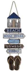 sailingstory beach wall decor, beach hanging wall sign beach bathroom decor beach plaque outdoor flip flop decor nautical wall decor coastal wall décor