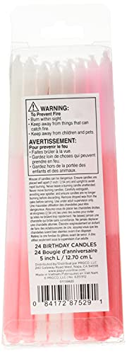 Papyrus Birthday Candles, Pink Ombre (24-Count)