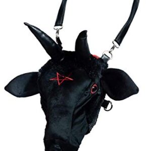 kreepsville 666 Goathead Baphomet Plush Purse Bag