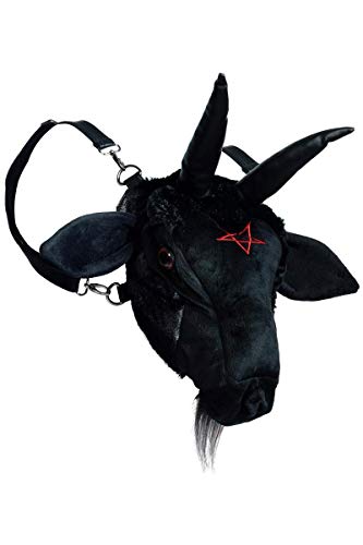 kreepsville 666 Goathead Baphomet Plush Purse Bag