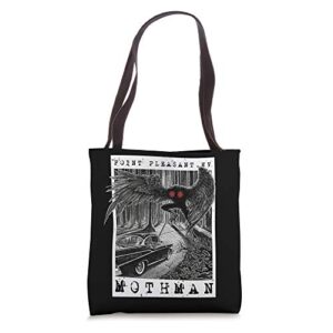 mothman encounter – 1966 point pleasant original cryptid art tote bag